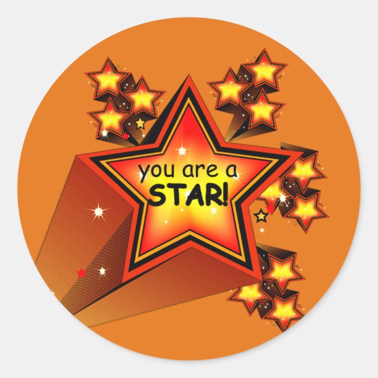 Rising Star Teacher Grading Stickers | Zazzle
