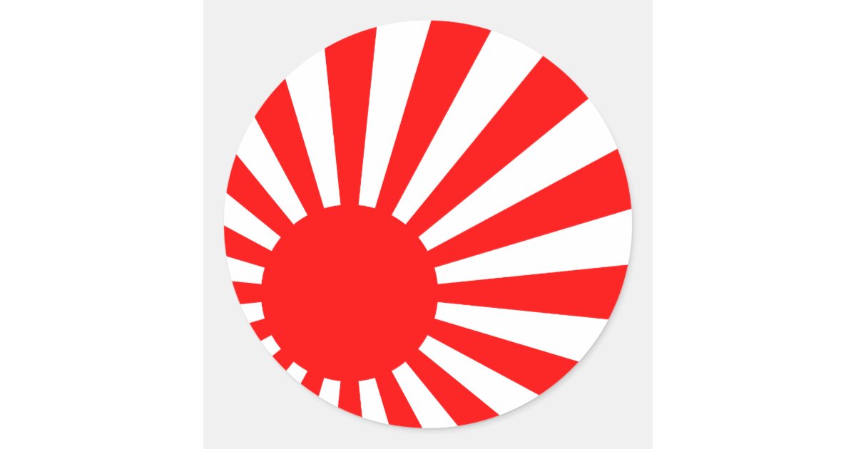 Rising Sun Classic Round Sticker | Zazzle