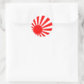 Rising Sun Classic Round Sticker | Zazzle