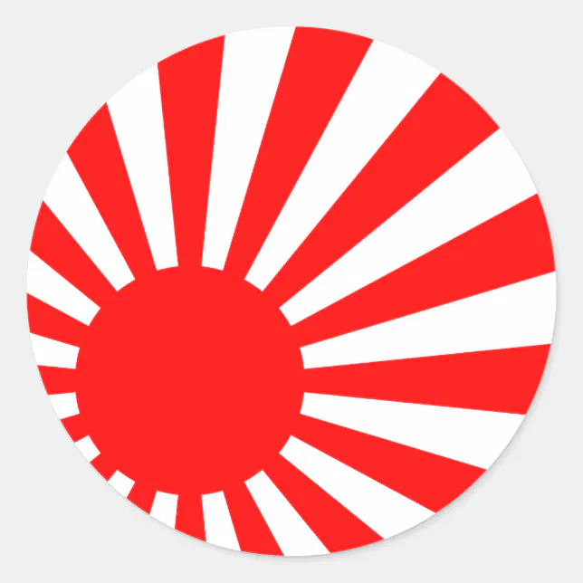 Rising Sun Classic Round Sticker | Zazzle