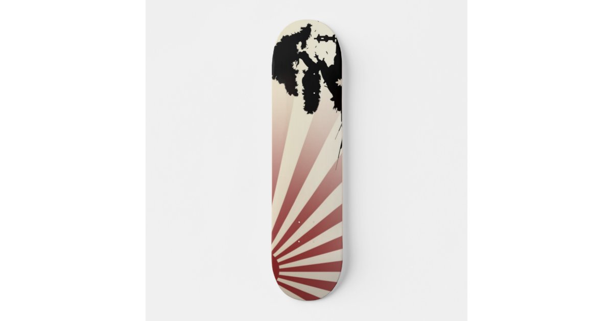 Rising Sun Skateboard Deck | Zazzle