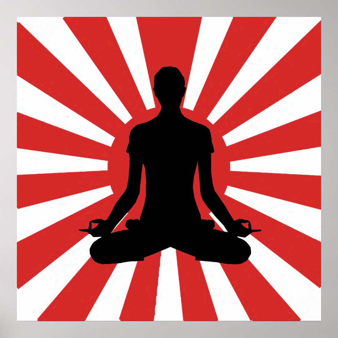 Rising Sun Yoga 4 Meditation Poster | Zazzle