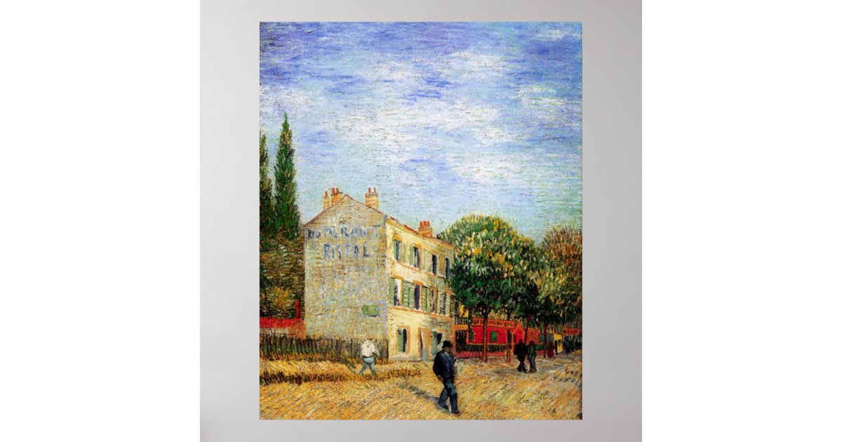 Rispal Restaurant at Asnieres by Vincent van Gogh Poster | Zazzle