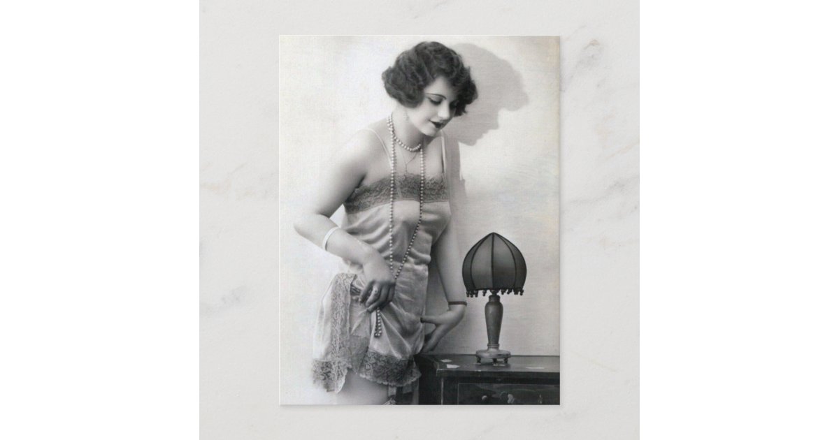 Risque french photo postcard | Zazzle