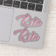 Rita name pink cursive x2 sticker | Zazzle