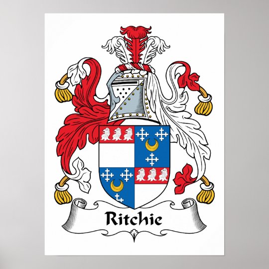 Ritchie Family Crest Poster | Zazzle.com