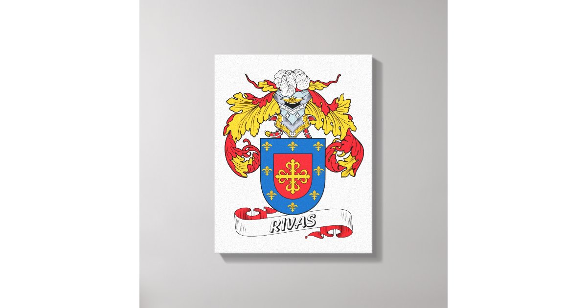 Rivas Family Crest Canvas Print | Zazzle