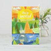 River Adventure Birthday Party Invitation | Zazzle