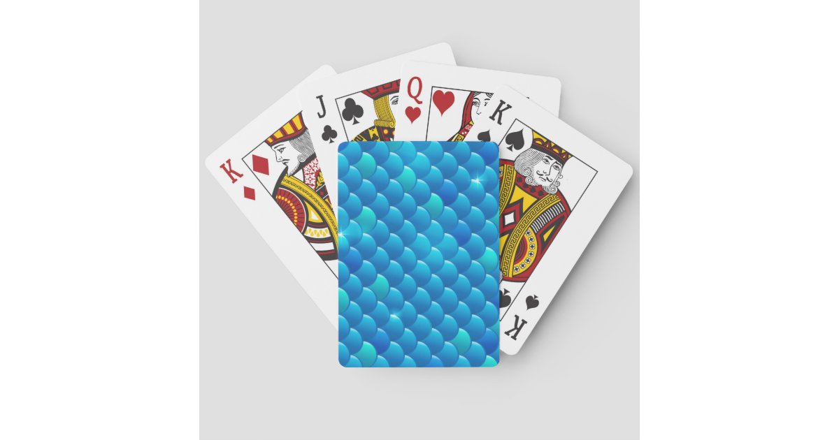 river fish scales poker cards | Zazzle