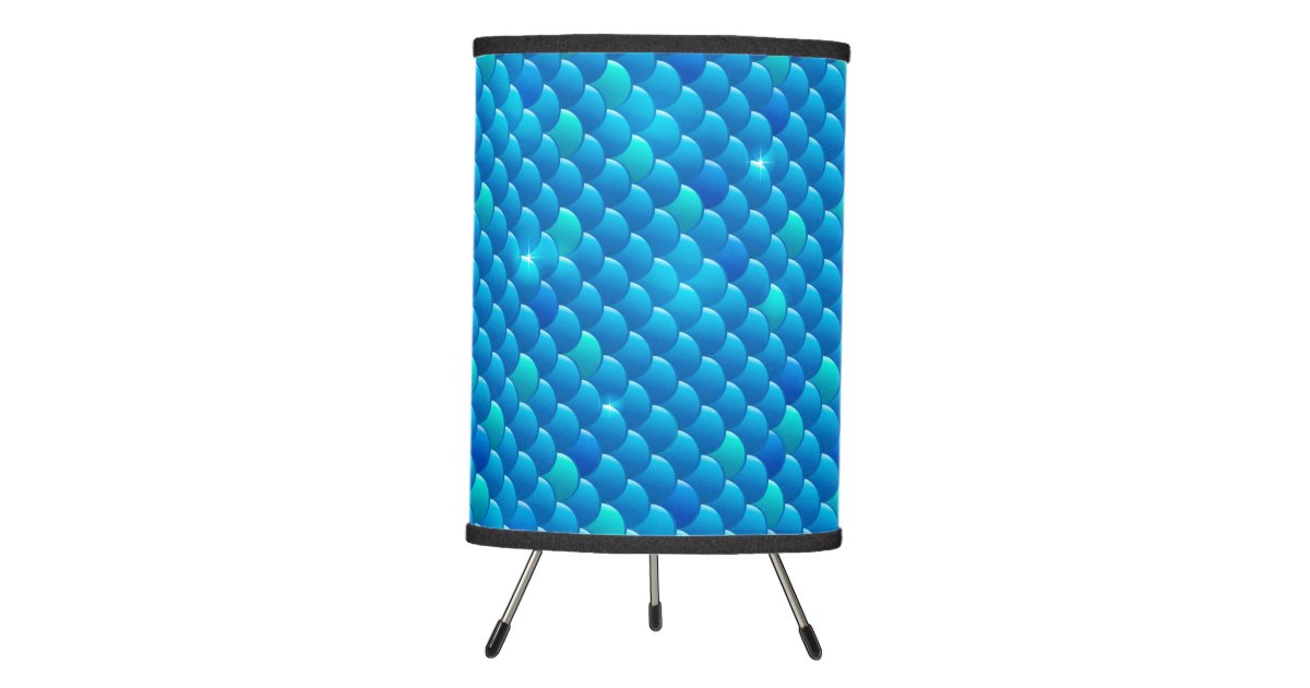 river fish scales tripod lamp | Zazzle
