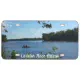 river - lake - summer - vacation - travel license plate | Zazzle