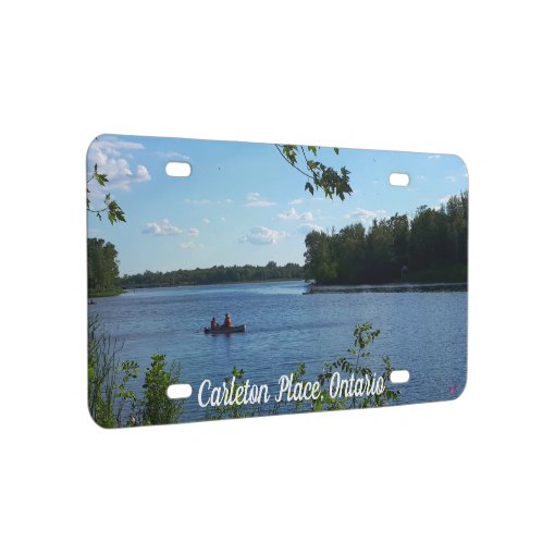 river - lake - summer - vacation - travel license plate | Zazzle