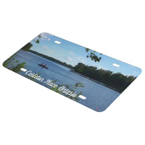 river - lake - summer - vacation - travel license plate | Zazzle