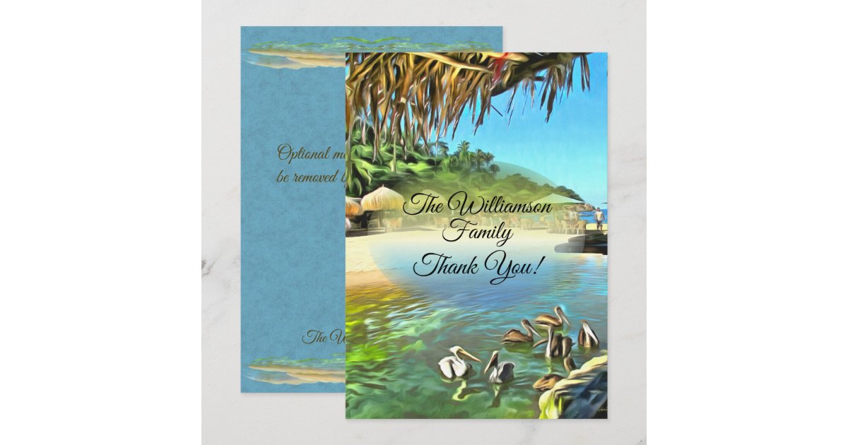 River Meets Ocean Thank You 0330 | Zazzle