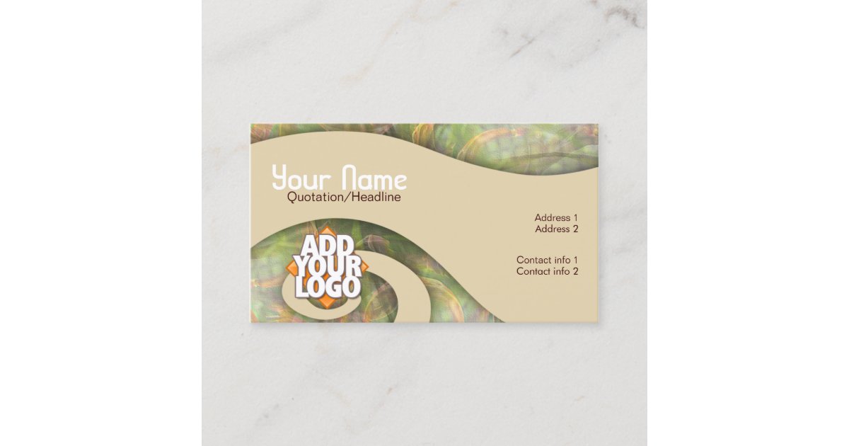 River Swirl Art Business Card | Zazzle