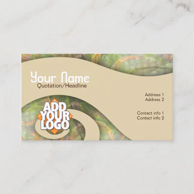 River Swirl Art Business Card | Zazzle