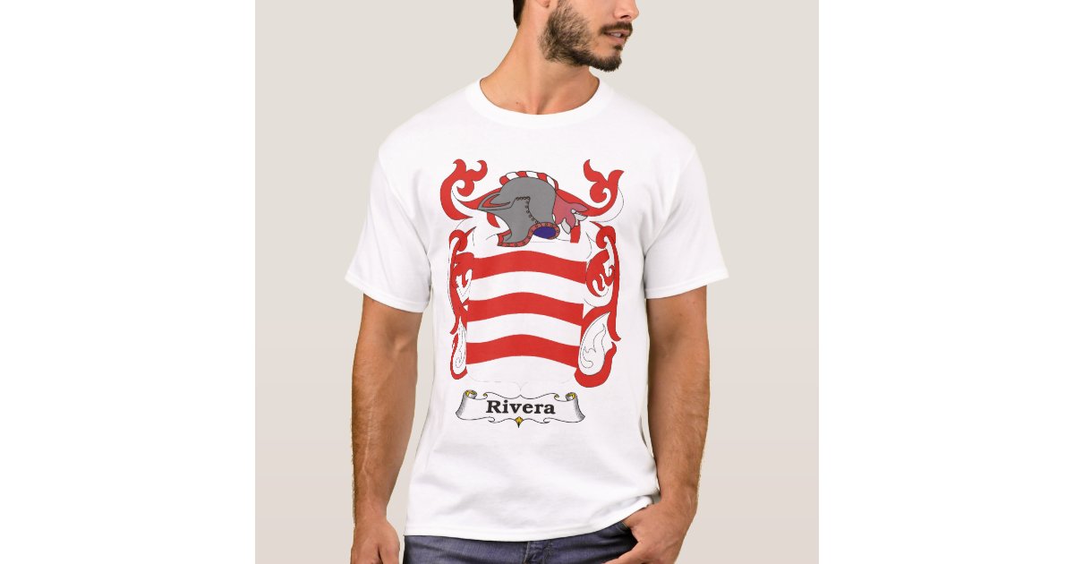Rivera Family Coat of Arms T-shirt | Zazzle