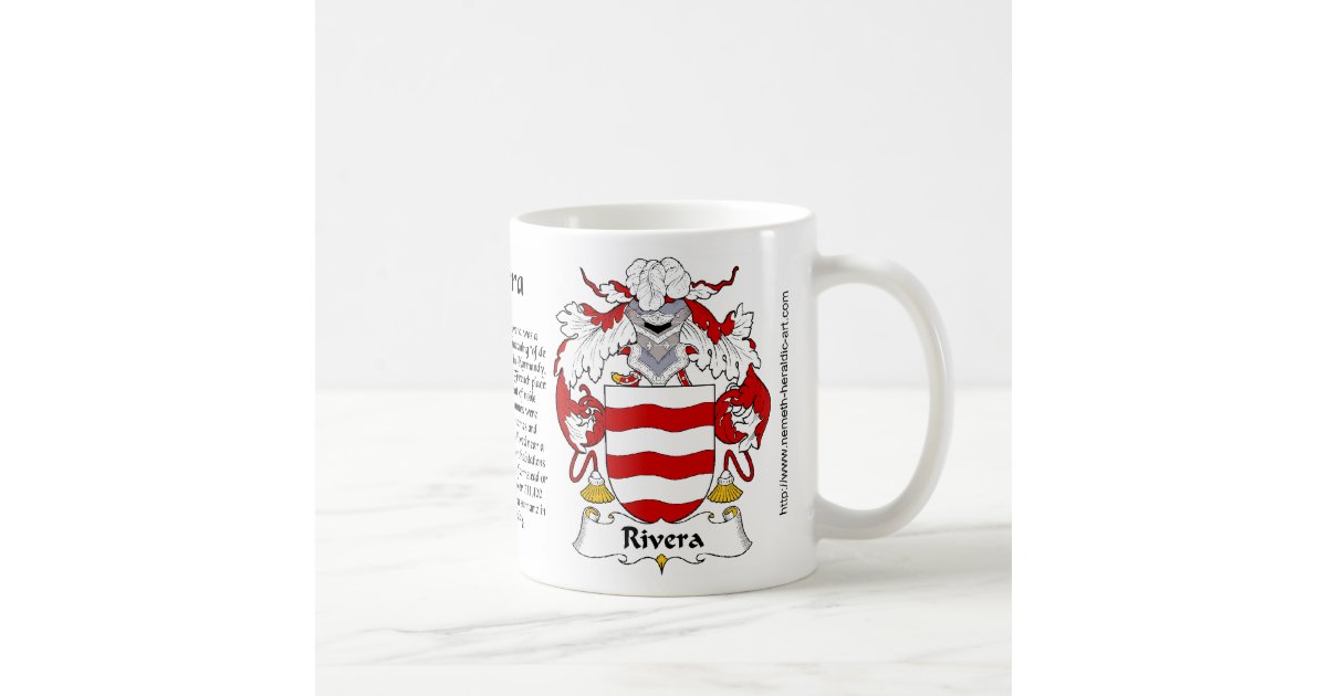 Rivera Family Crest Mug | Zazzle