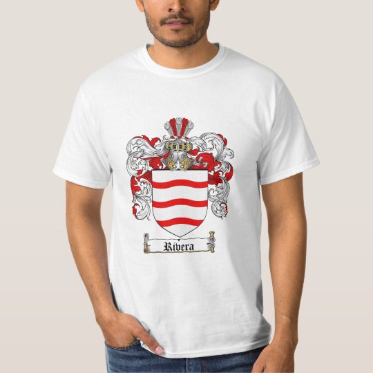 Rivera Family Crest - Rivera Coat of Arms T-Shirt | Zazzle.com