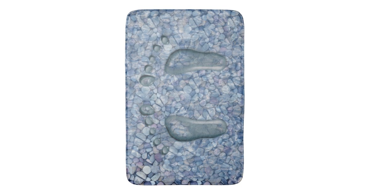 Riverbed design bath mat | Zazzle