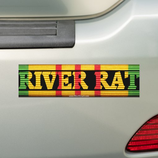 Riverine Inf. River Rat VSM Bumper Sticker | Zazzle