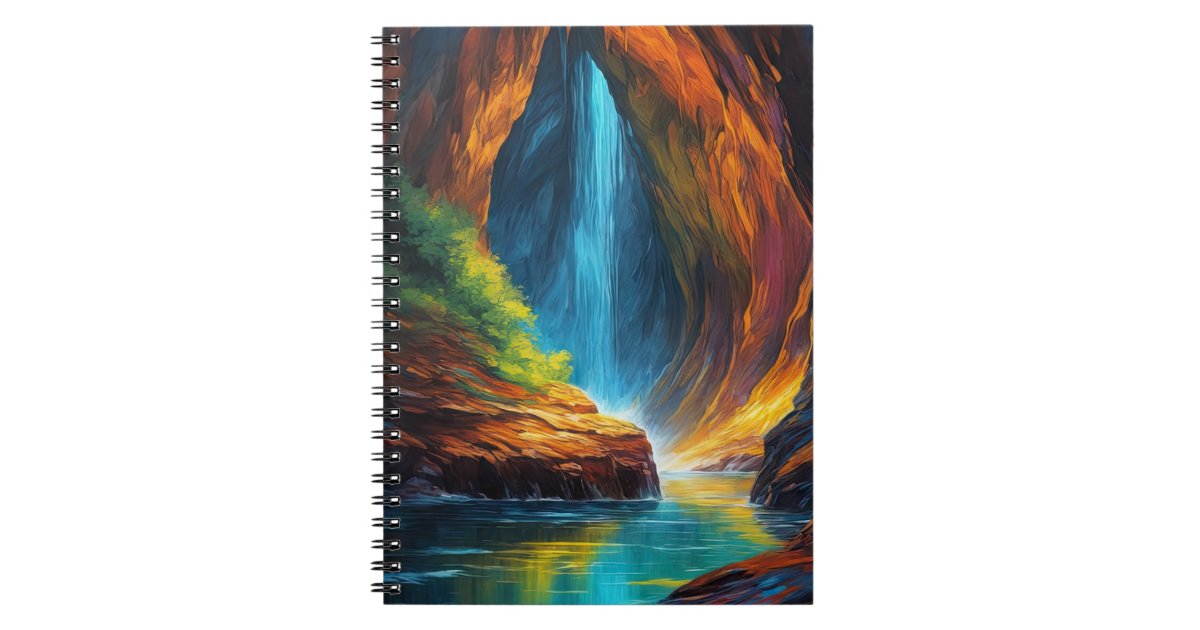 River's Path, Majestic Cave Notebook | Zazzle