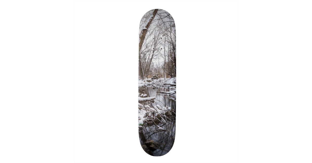 Riverside Snow Skateboard | Zazzle.com