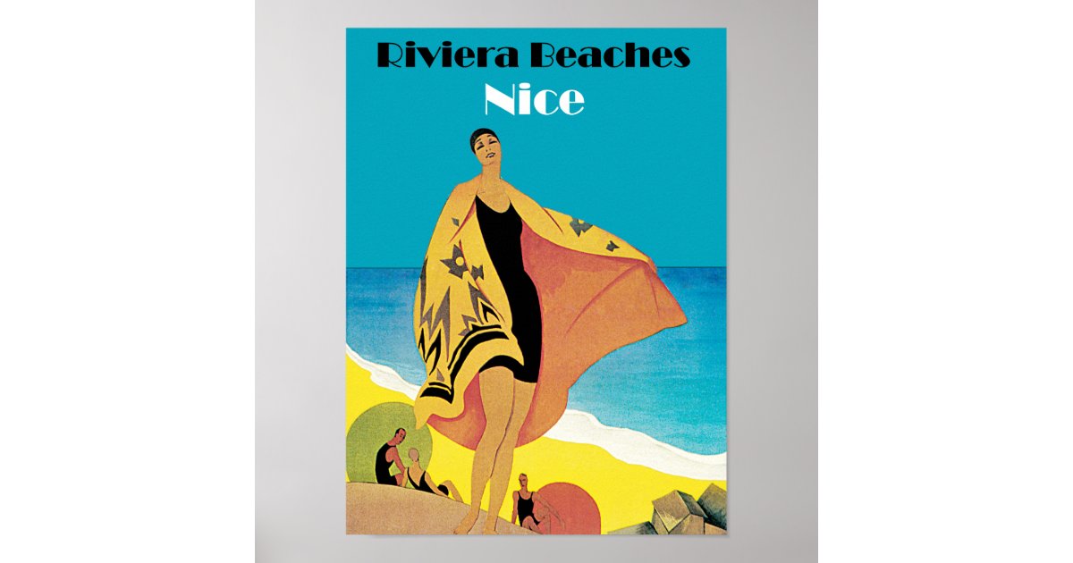 Riviera Beaches ~ Nice Poster | Zazzle
