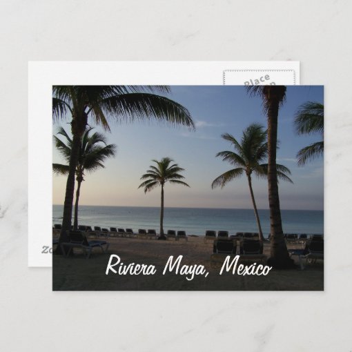 Riviera Maya Cancun Mexico Beach Vacation Postcard | Zazzle