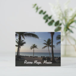 Riviera Maya Cancun Mexico Beach Vacation Postcard | Zazzle