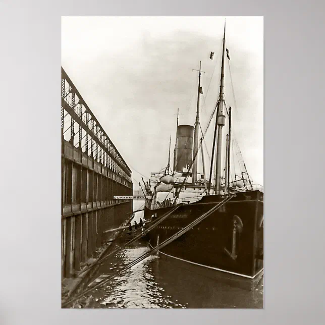 RMS Carpathia at New York Poster | Zazzle