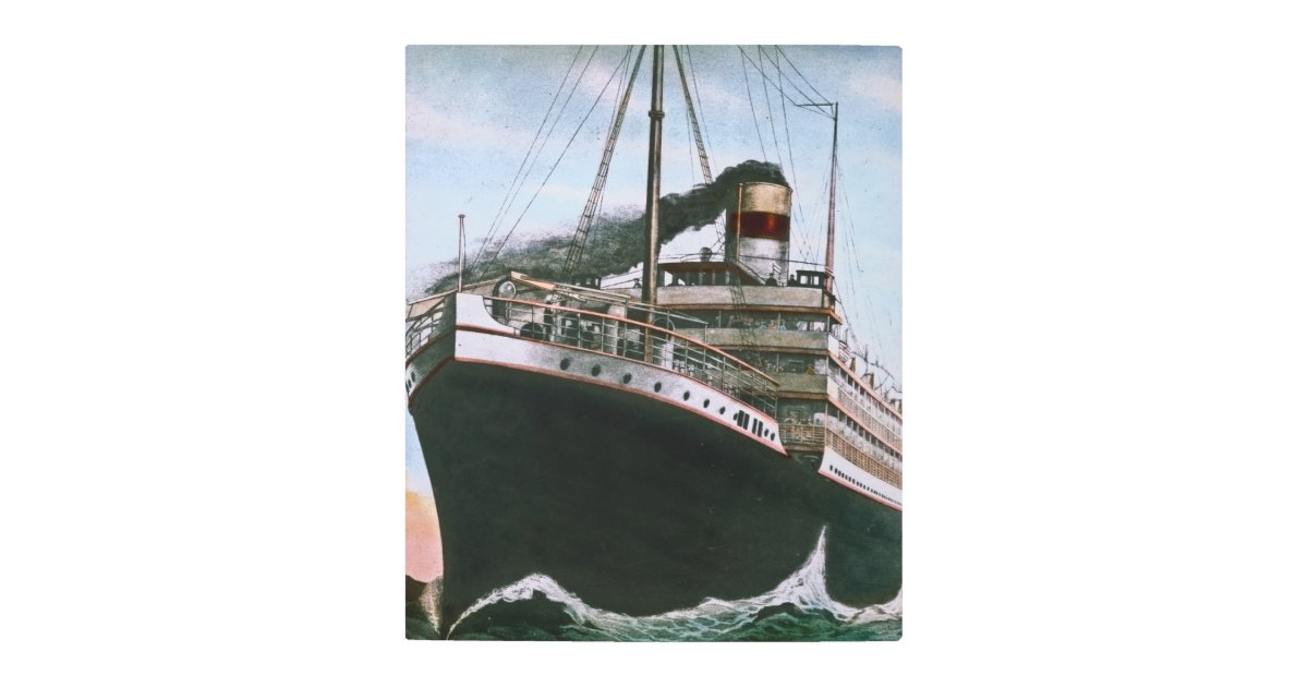 RMS Carpathia Comes to the Rescue of RMS Titanic Metal Print | Zazzle