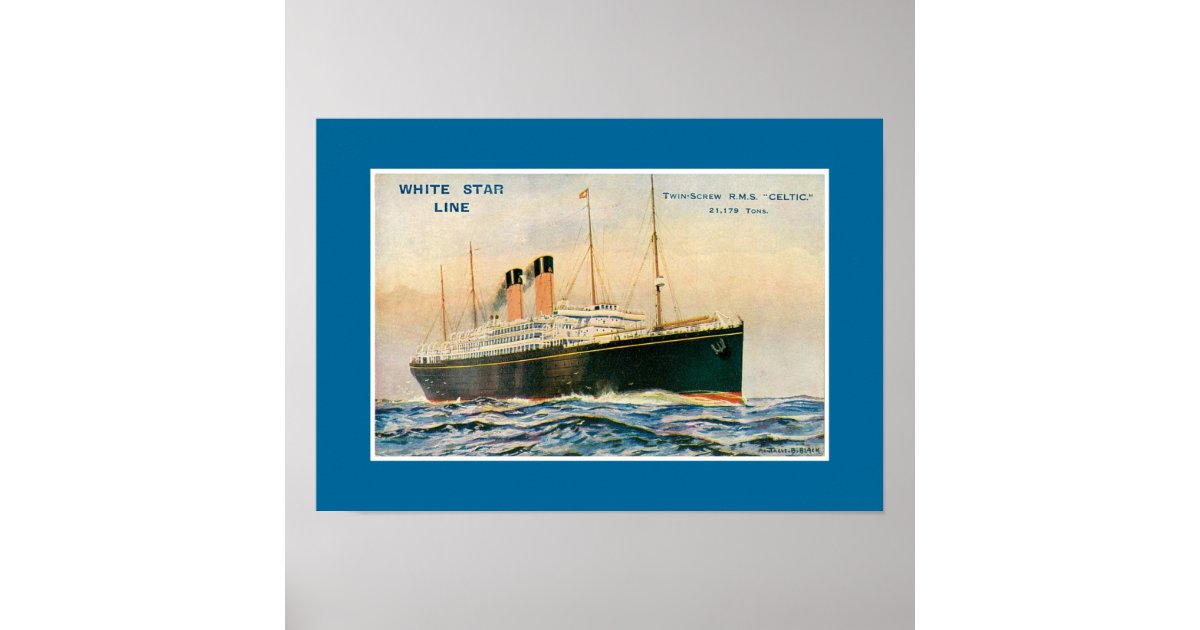 RMS Celtic Poster | Zazzle
