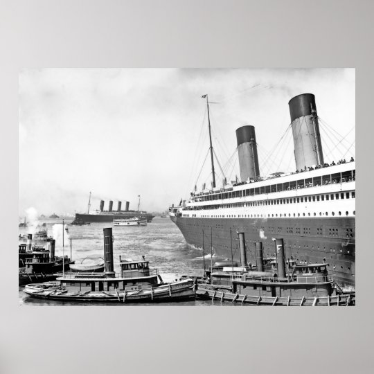 RMS Olympic at New York Poster | Zazzle.com