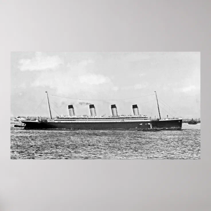 RMS Olympic: Broadside View Poster | Zazzle