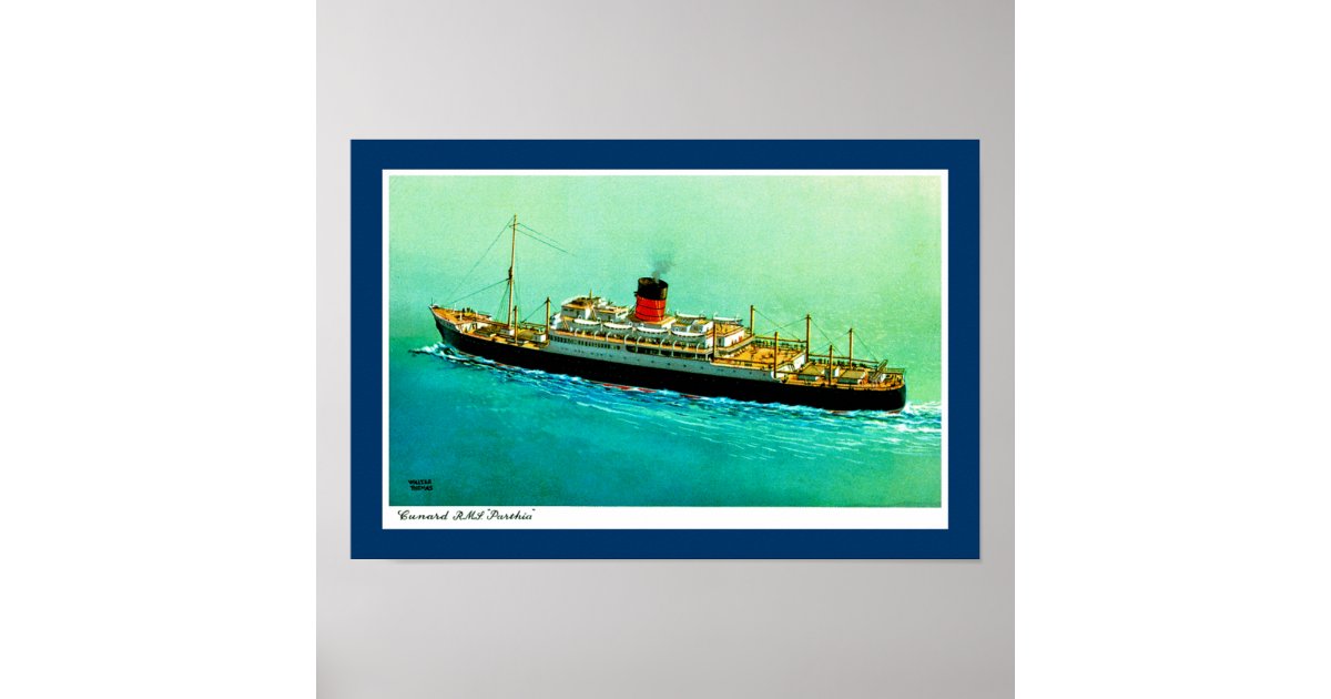 RMS Parthia Poster | Zazzle
