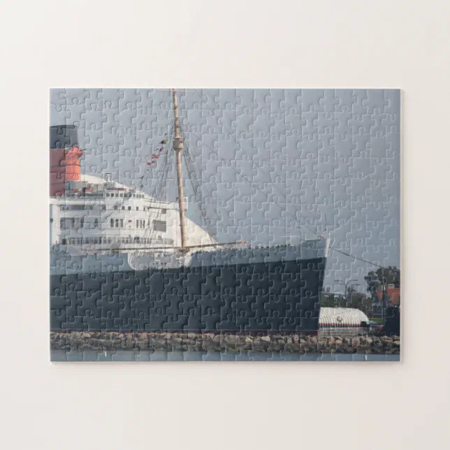 RMS Queen Mary Hotel and Museum in Long Beach Jigsaw Puzzle | Zazzle