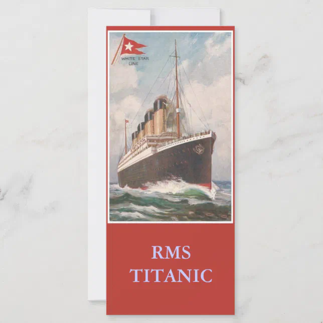 RMS Titanic bookmark | Zazzle