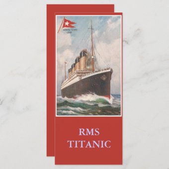 RMS Titanic bookmark | Zazzle
