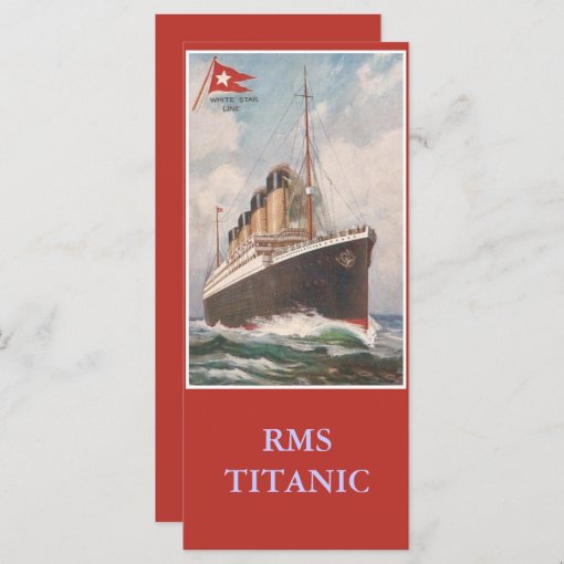 RMS Titanic bookmark | Zazzle