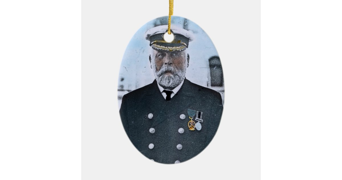 RMS Titanic Captain Edward J. Smith Ceramic Ornament | Zazzle