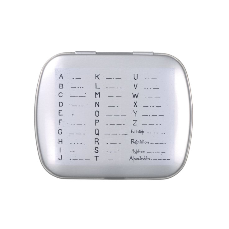 RMS Titanic Morse Code Vintage Jelly Belly Candy Tin | Zazzle
