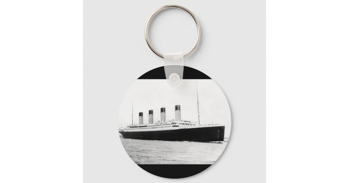 RMS Titanic Passenger Liner Keychain | Zazzle