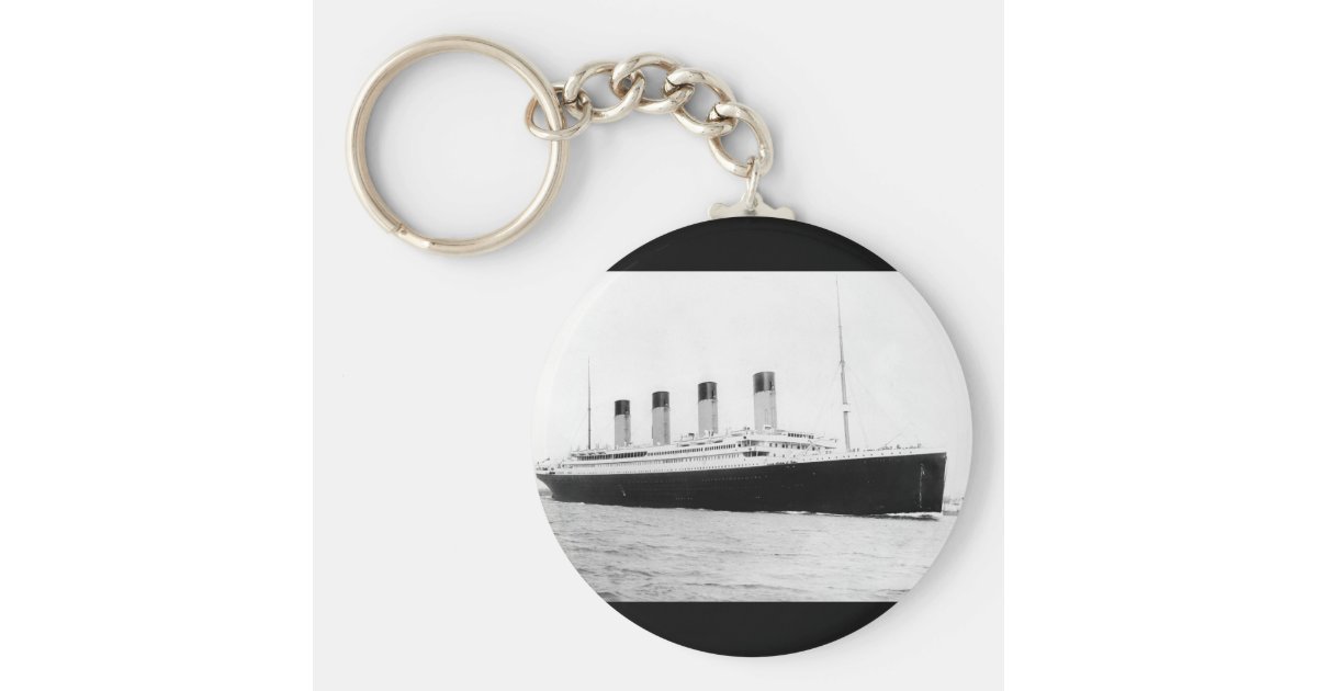 RMS Titanic Passenger Liner Keychain | Zazzle.com