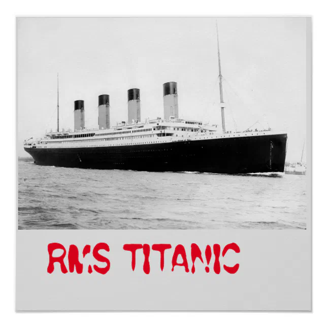 RMS Titanic Passenger Liner Poster | Zazzle
