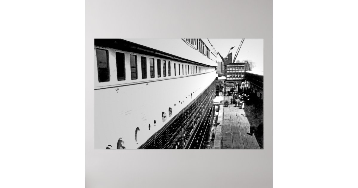 RMS Titanic: Passengers Embark Poster | Zazzle