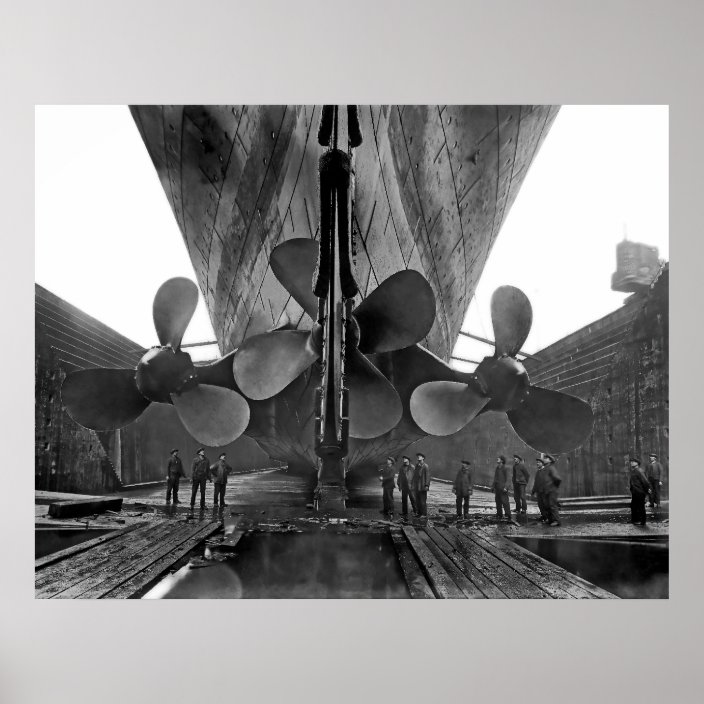 RMS Titanic Propellers Poster | Zazzle.com