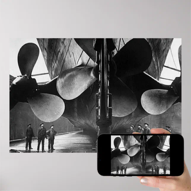 RMS TITANIC Propellers Poster | Zazzle