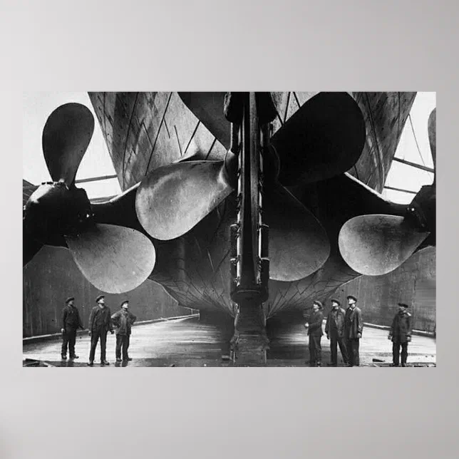 RMS TITANIC Propellers Poster | Zazzle