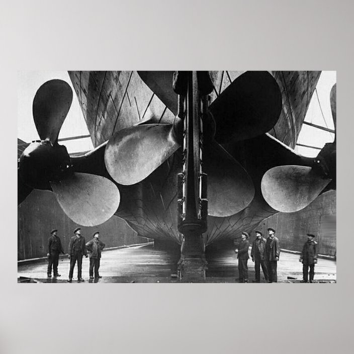 RMS TITANIC Propellers Poster | Zazzle.com